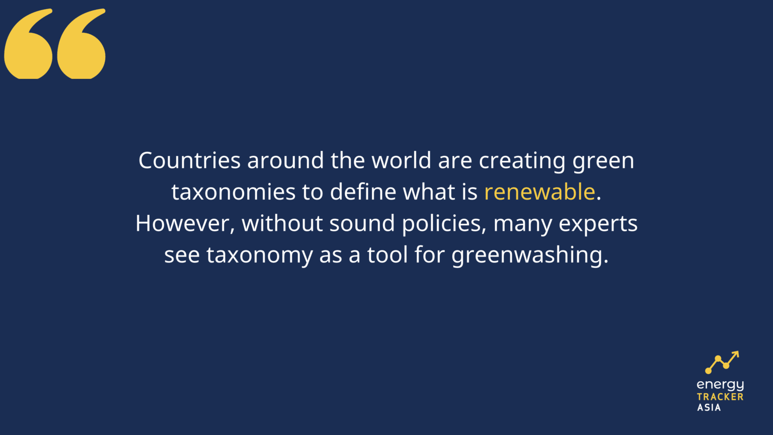 Green Taxonomy: A Tool for Greenwashing