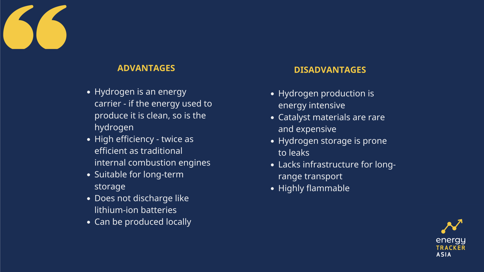 The Pros and Cons of Hydrogen Fuel Cells